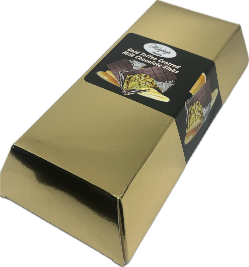 Kayleys Gold Toffee Centred Gold Bar Gift Box 200g – Rippers